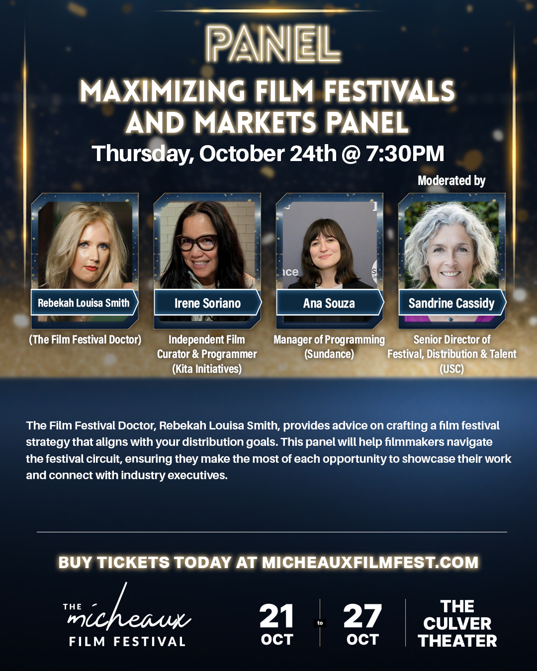 Thursday Panels, Parties & Mixers - Micheaux Film Festival